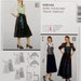 Burda Sewing Pattern 7326, Women's Dirndl Dress, Top Blouse, Half Apron ...