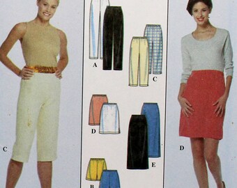 Simplicity 7693, Misses' Straight Skirt, Pants and Shorts Sewing ...