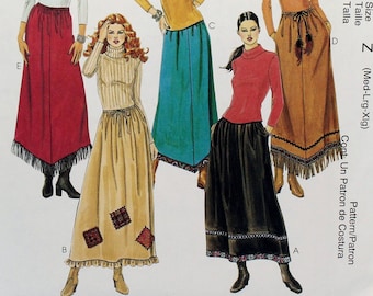 New Look Sewing Pattern 6271, Misses' Drawstring Waist Skirts and Wide ...