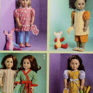 Mccall's Sewing Pattern 6717, Doll Clothes for 18" Doll, Slippers ...