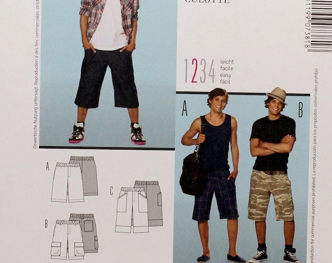 Burda Sewing Pattern 7381, Men's Casual Shorts Sewing Pattern, Men's ...
