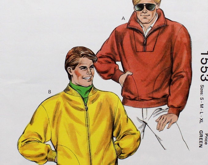 Kwik Sew 1553, Men's Loose-fitting Jacket Sewing Pattern, Uncut/ff, Men ...