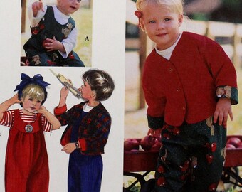 Butterick Sewing Pattern 4966, Toddler's Easy Top, Shorts, Jumper and ...