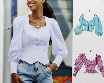 Mccall's Sewing Pattern 5664, Misses' Flared Shirts Sewing Pattern ...
