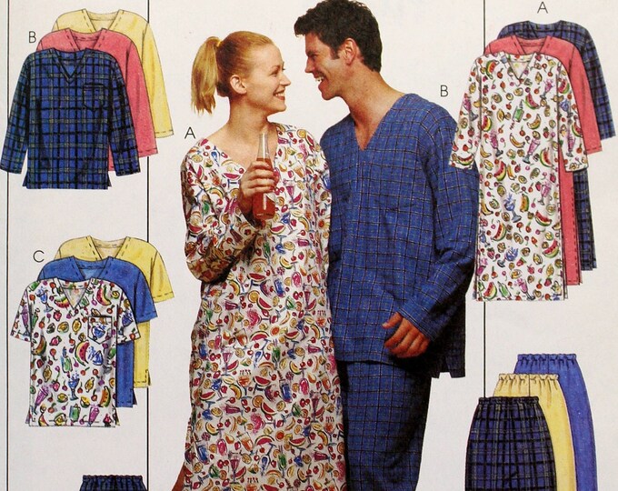 Mccall's Sewing Pattern 2477, Nightshirt or Top, Pull-on Pants or ...