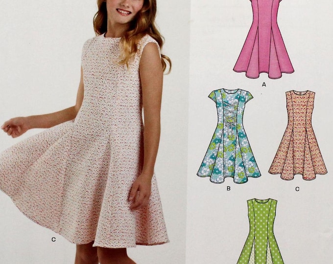 New Look Sewing Pattern 6360, Girl's Tweens Dress With Godets and ...
