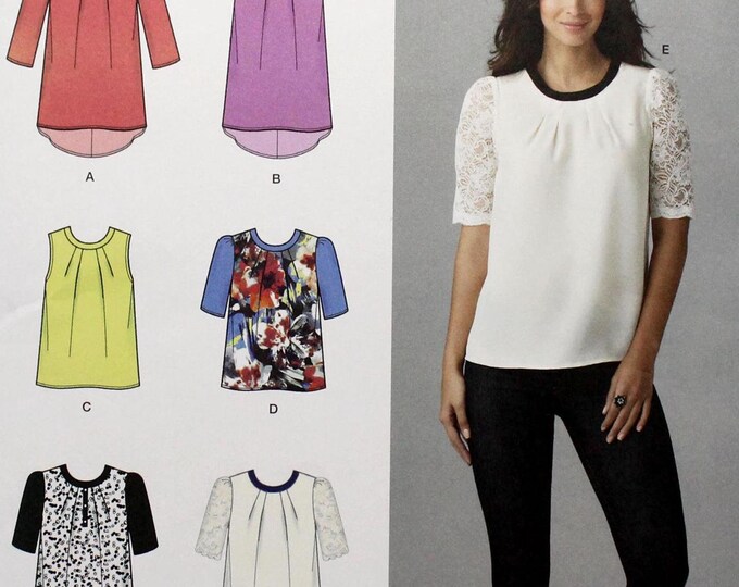 Butterick Sewing Pattern 5284, Misses' Shirt With Sleeve Variations ...