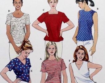 Butterick Sewing Pattern 5463, Misses' Pullover Top, Tunic With Bateau ...
