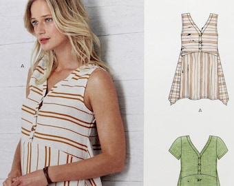 New Look Sewing Pattern 6434, Misses' Boxy Tops, Uncut/ff, Misses' Size ...