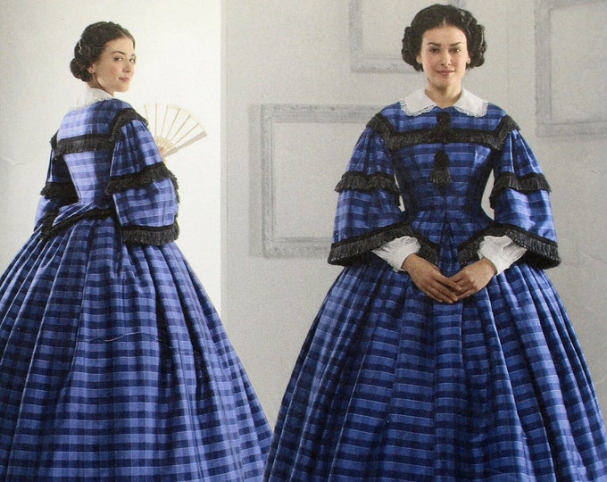 Simplicity Sewing Pattern 3727, Misses' Civil War Era Dress Sewing ...