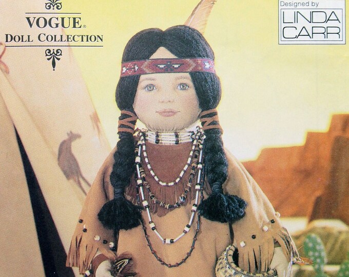 Vogue Sewing Pattern 9371, American Indian Doll and Outfit Sewing ...