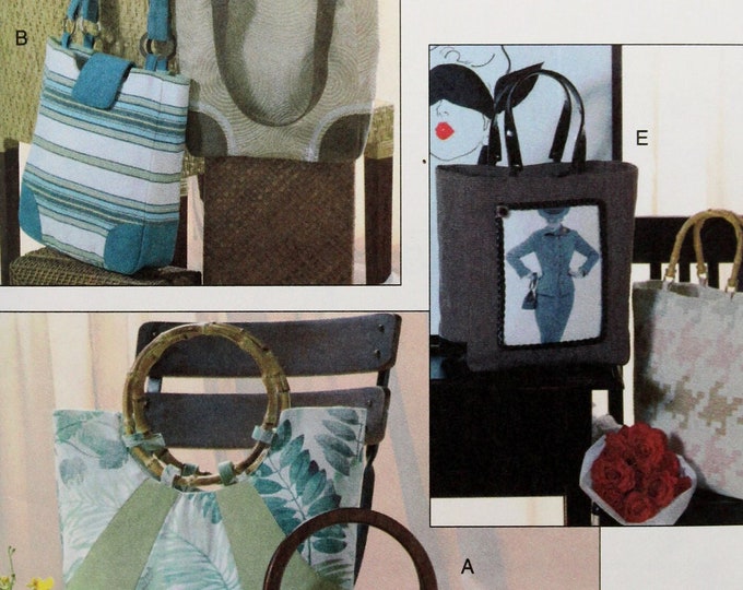 Vogue Sewing Pattern 8101, Totes Sewing Pattern, Uncut/ff, Vogue V8101 ...