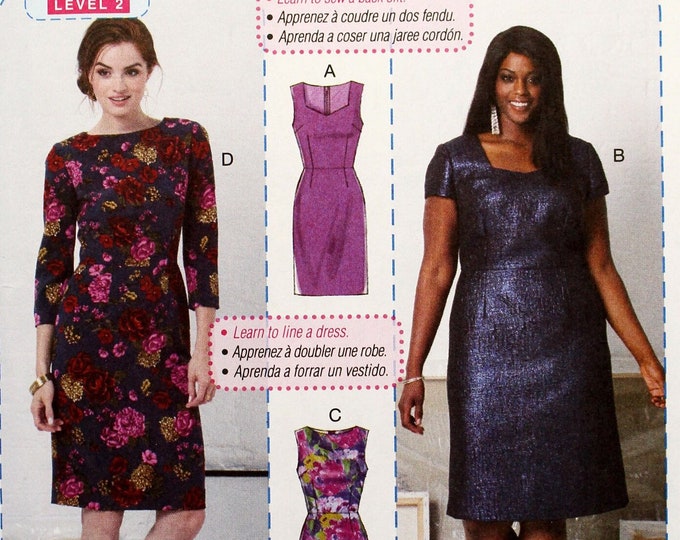 Mccall's Sewing Pattern 7861, Misses' Semi-fitted Dresses, Misses' Size ...