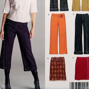 New Look Sewing Pattern 6510, Misses' Pants in Two Lengths and Skirt ...