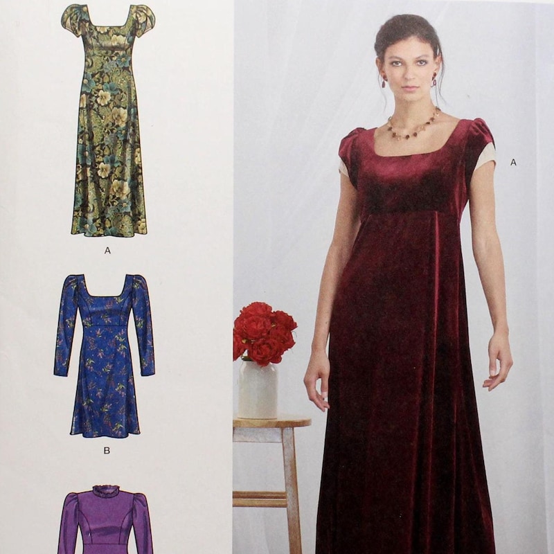Empire Waist Dress Patterns - Etsy