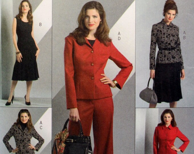 Butterick Sewing Pattern 4871, Misses' Easy Jacket, Dress and Pants ...