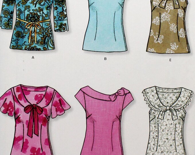 Simplicity Sewing Pattern 1806, Misses' Pullover Tops With Neckline and ... Simplicity Sewing Pattern 1806, Misses' Pullover Tops With Neckline and ...