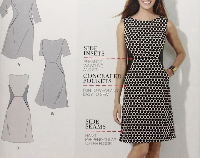 Simplicity Sewing Pattern 1277, Women's Dress With Side Insets, Women's ...