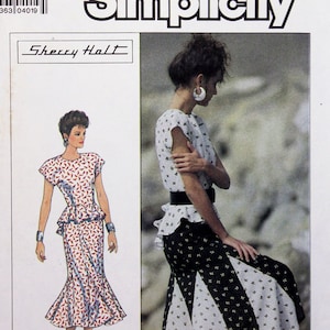 Simplicity Sewing Pattern 8555, Misses' Peplum Top and Gored Skirt ...