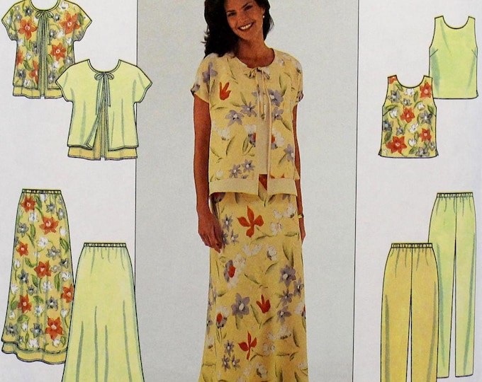 Simplicity Sewing Pattern 8568, Misses' Jacket, Top, Pants and Skirt ...