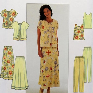 Simplicity Sewing Pattern 8568, Misses' Jacket, Top, Pants and Skirt ...