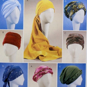Mccall's Sewing Pattern 4116, Misses' Turbans, Headwrap and Hats, Uncut ...