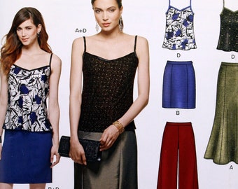 New Look Sewing Pattern 6107, Misses' Front Blouse and Pencil Skirt ...