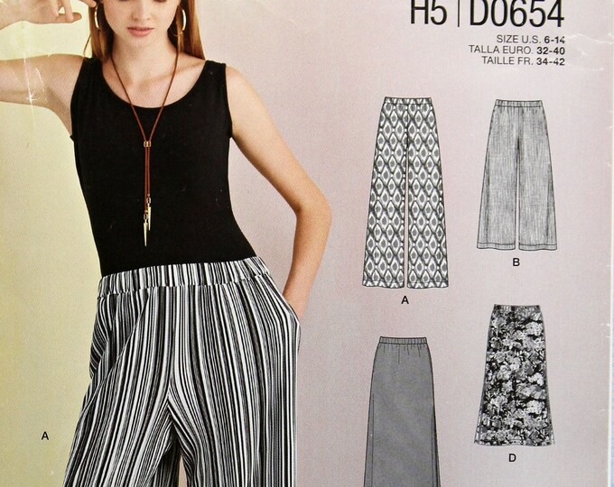 Simplicity Sewing Pattern D0654, Misses' Easy Skirt or Pants Sewing ...
