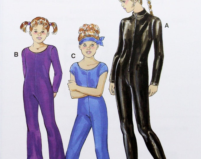 Kwik Sew 3103, Girls' Unitards Sewing Pattern, Uncut/ff, Girls' Size 4 ...