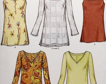 New Look Sewing Pattern 6407, Misses' Easy Front Button Shirt With ...