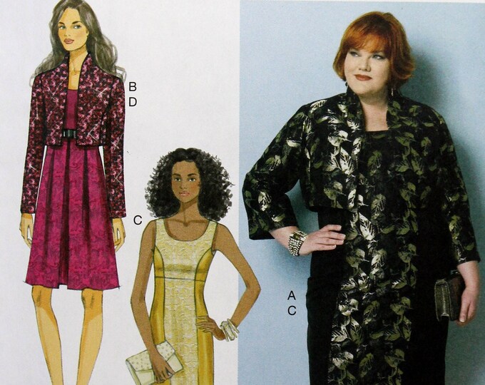 Butterick Sewing Pattern 6551 Misses' Easy Sleeveless Dress, Uncut/ff ...