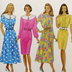 Simplicity Sewing Pattern 8415, Misses' Dress With Slim or Flared Skirt ...