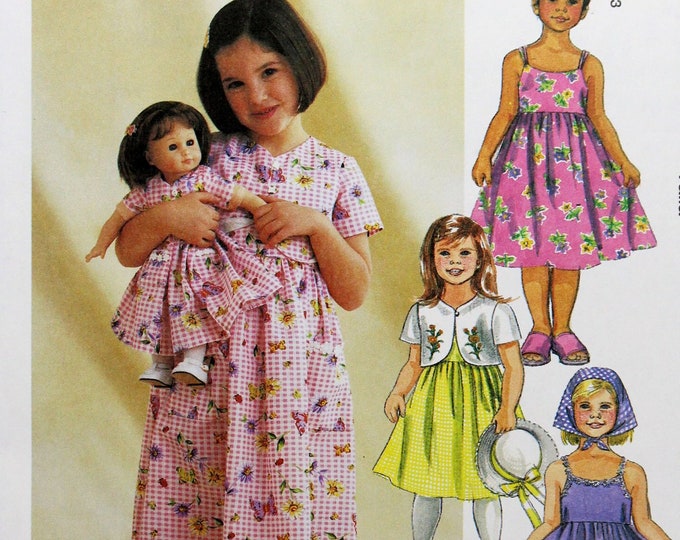 Mccall's Sewing Pattern 2071, Childs/girls' Dress, Lined Jacket and ...