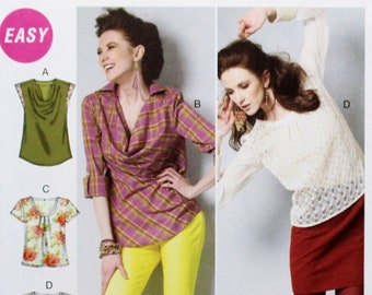 Mccall's Sewing Pattern 5664, Misses' Flared Shirts Sewing Pattern ...