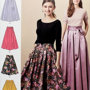 Simplicity Sewing Pattern 8743, Misses' Pleated Skirt in Four Lengths ...