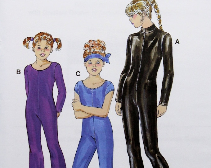 Kwik Sew 3104, Girls' Unitards Sewing Pattern, Uncut/ff, Girls' Sizes 8 ...
