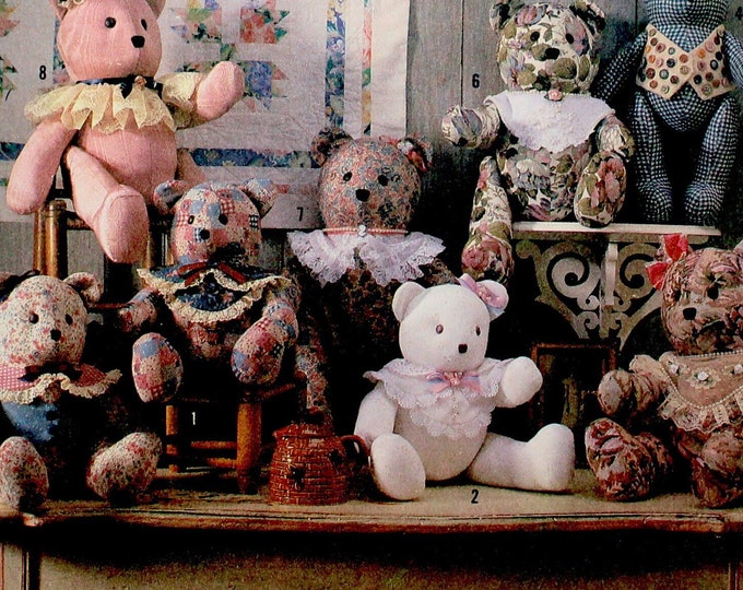 Simplicity Sewing Pattern 9894, Stuffed Decorative Bear in Two Sizes ...