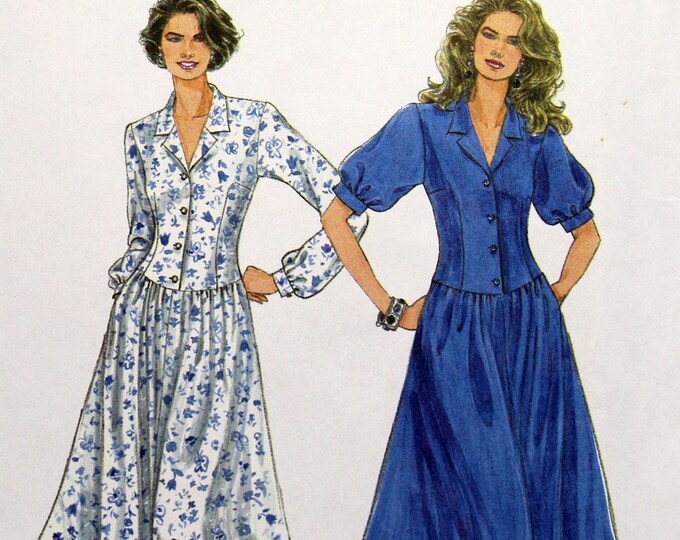 Simplicity Sewing Pattern 8580, Misses' Dress With Full Skirt and Front ...