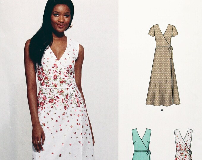 New Look Sewing Pattern 6600 Misses' Front Wrap Dress - Etsy