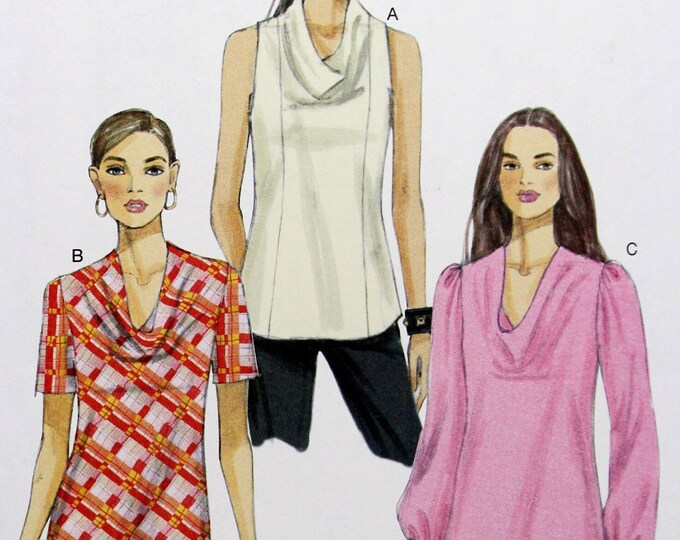 Vogue Sewing Pattern 9006, Misses' Easy Pullover Top With Draped ...