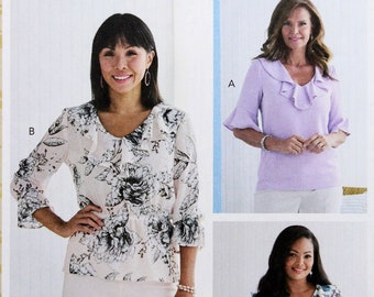 Butterick Sewing Pattern 5284, Misses' Shirt With Sleeve Variations ...