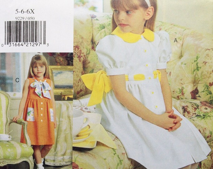 Vogue Sewing Pattern 9229, Children's Easy Raised Waist Dress, Uncut/ff ...