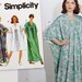 Simplicity Sewing Pattern 8877, Misses' Caftan in Two Lengths, Uncut/ff ...