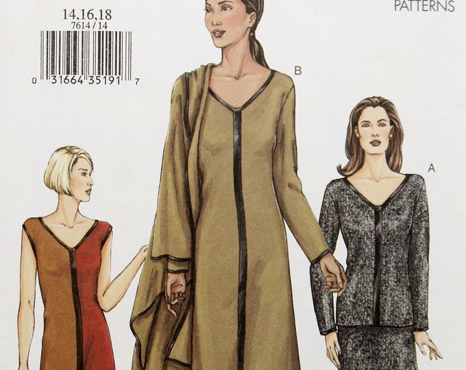 Vogue Sewing Pattern 7614, Misses' Easy Knit Dress, Top, Skirt and ...