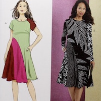 Vogue Sewing Pattern 8510, Misses' Dress With Lined Bodice and Pleated ...