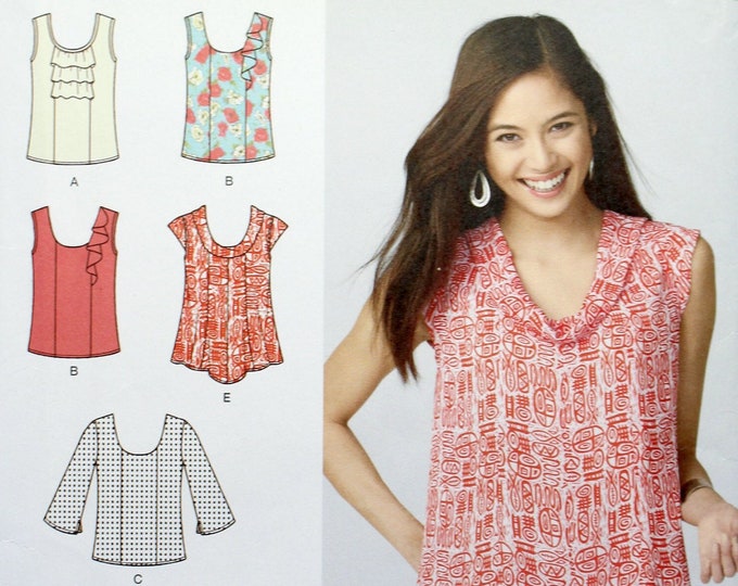 Simplicity Sewing Pattern 1806, Misses' Pullover Tops With Neckline and ... Simplicity Sewing Pattern 1806, Misses' Pullover Tops With Neckline and ...