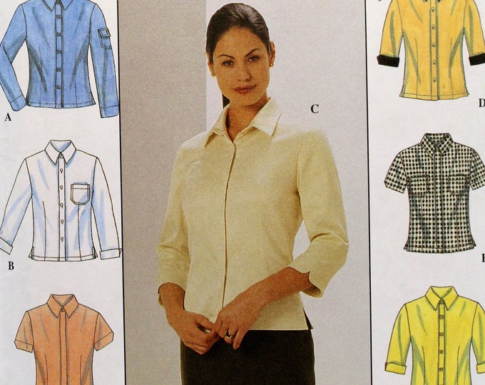 Simplicity Sewing Pattern 8872, Misses' Easy Shirts With Sleeve ...