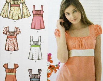 Simplicity Sewing Pattern 8523, Misses' Pullover Top With Neckline and ...