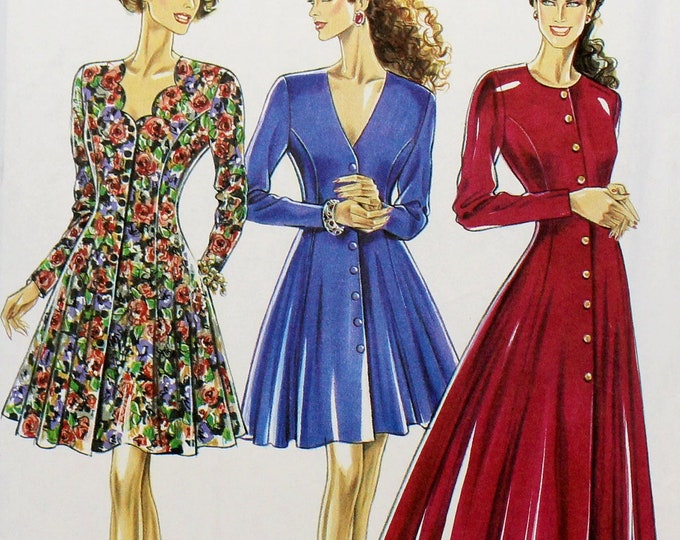 New Look Sewing Pattern 6973, Misses' Fitted Bodice Dress With Flared ...