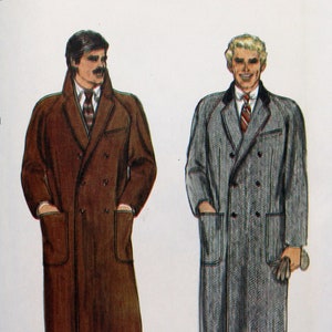 Vogue Sewing Pattern 7467, Men's Double-breasted Coat, Men's Chest Size ...